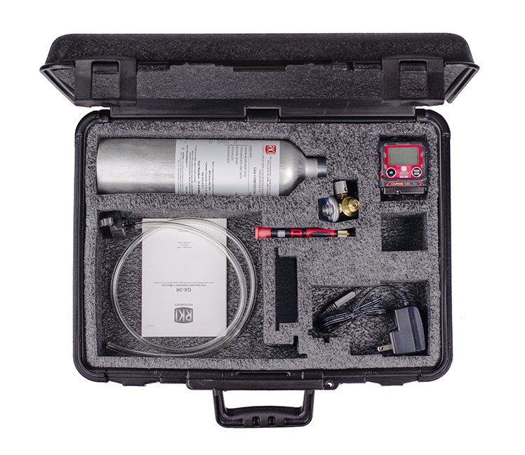 RKI Instruments GX-3R 4 72-RA-C-56 Gas Confined Space Kit with 100-240 VAC charger and ...